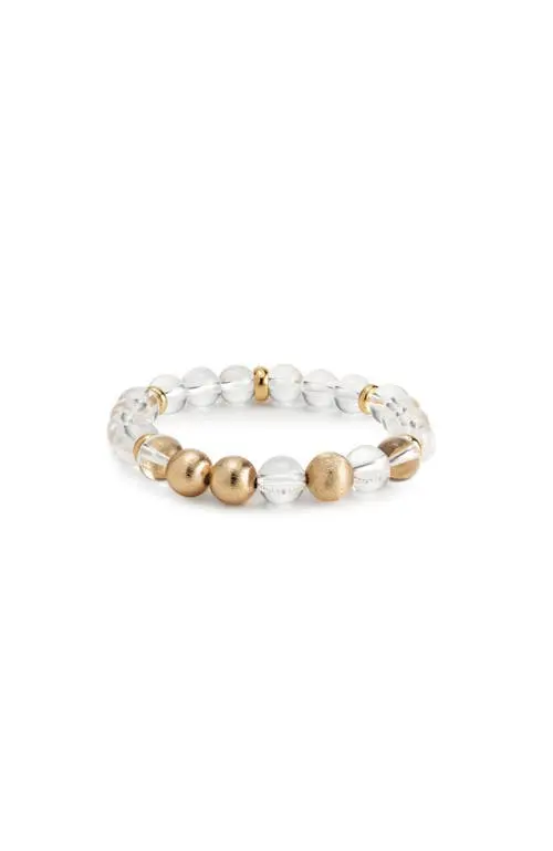 RC RETRO CHIC Eden Seed Dew Bracelet - Gold & Crystal Clear"